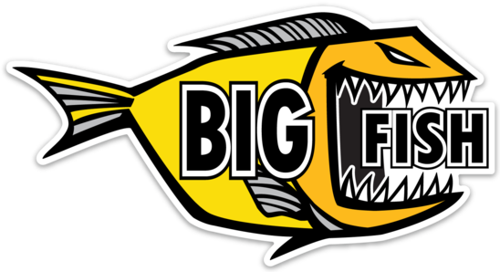 3 Waters Kayak Big Fish Sticker